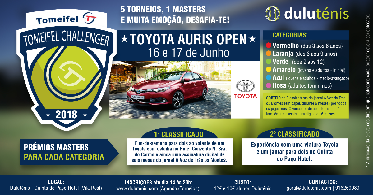 Toyota Auris Open - 16 - 17 Junho 2018