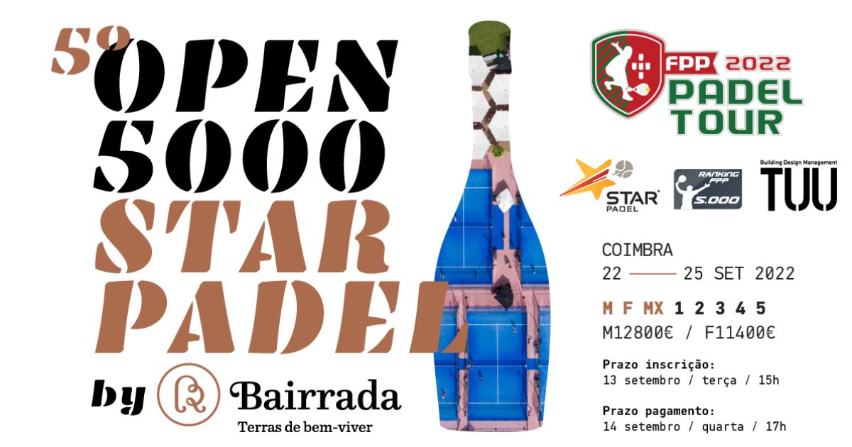 5º OPEN STAR PADEL by Rota da Bairrada