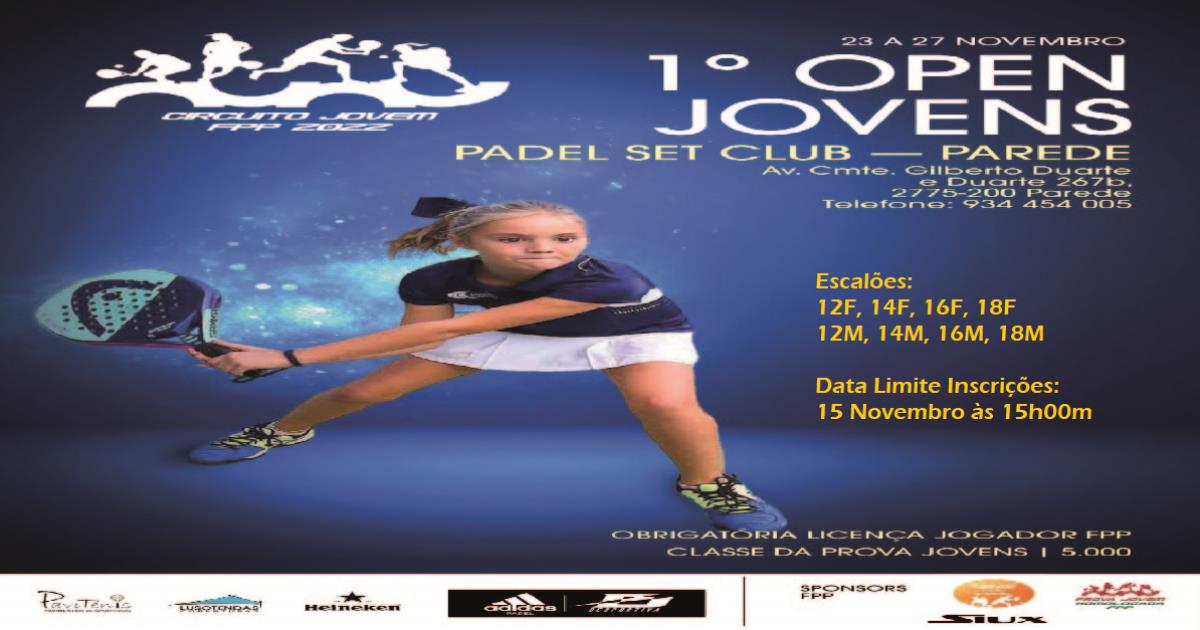 1º Open Jovens Padel Set Club Parede