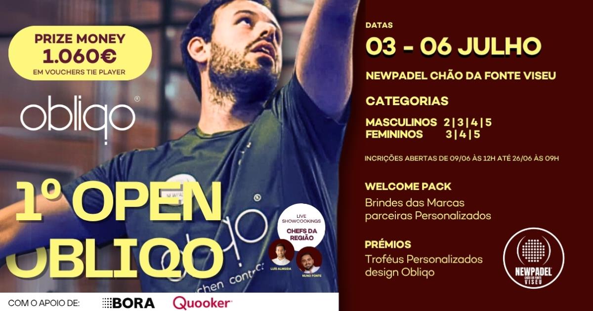 1º OPEN OBLIQO - 3 - 6 Julho 2025